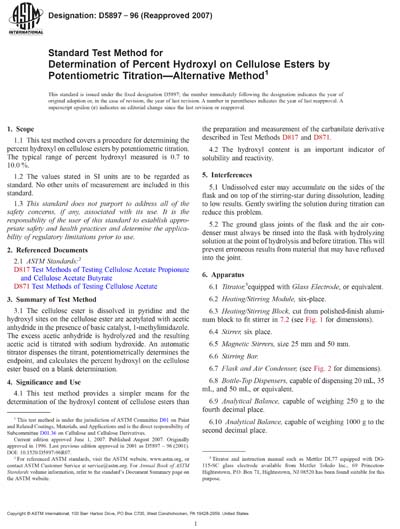 ASTM D5897-96(2007) - Standard Test Method for Determination of Percent ...