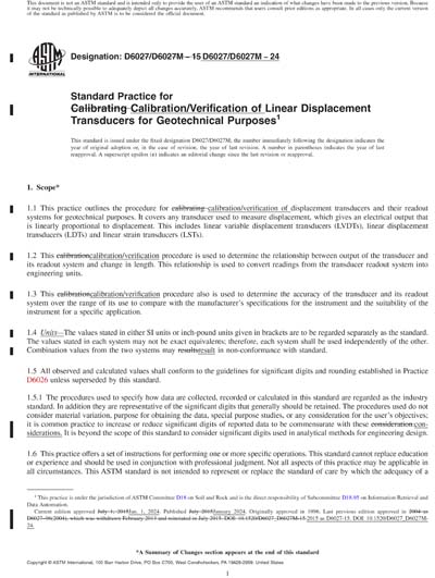 ASTM D6027/D6027M-24 Red - Standard Practice for Calibration ...