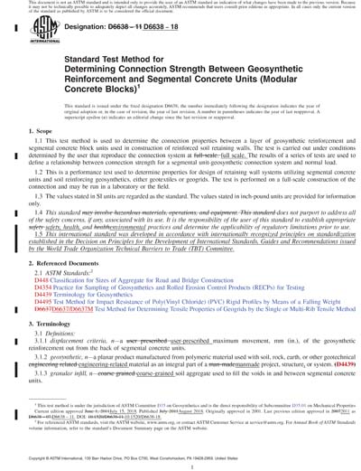ASTM D6638-18 Red - Standard Test Method for Determining Connection ...