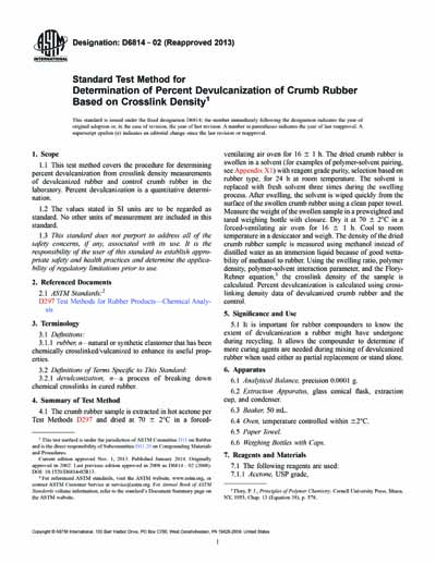 ASTM D6814-02(2013) - Standard Test Method for Determination of Percent ...