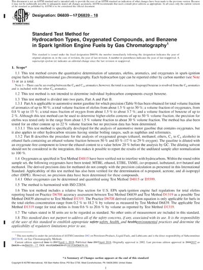 ASTM D6839-18 Red - Standard Test Method for Hydrocarbon Types ...