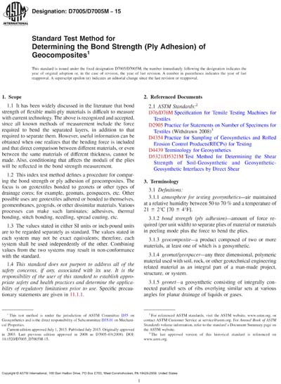 ASTM D7005/D7005M-15 - Standard Test Method for Determining the Bond ...