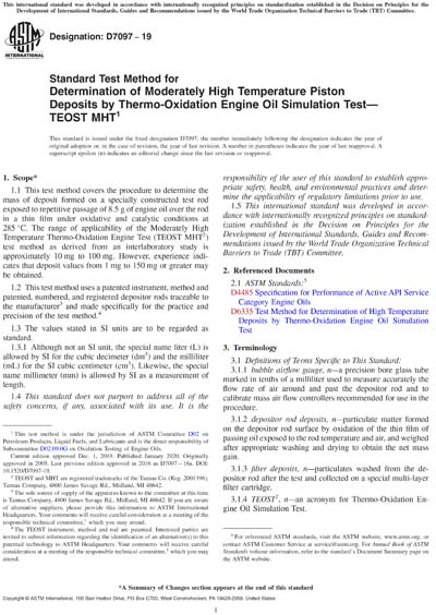 ASTM D7097-19 - Standard Test Method for Determination of Moderately ...
