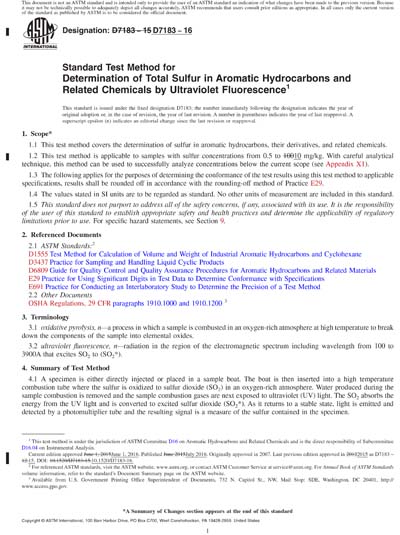 ASTM D7183-16 Red - Standard Test Method for Determination of Total ...