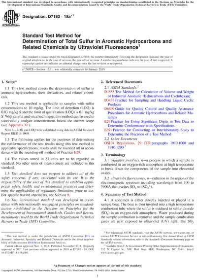 ASTM D7183-18ae1 - Standard Test Method for Determination of Total ...