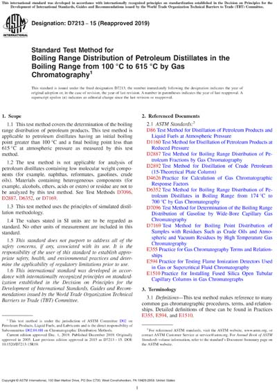 ASTM D7213-15(2019) - Standard Test Method for Boiling Range ...