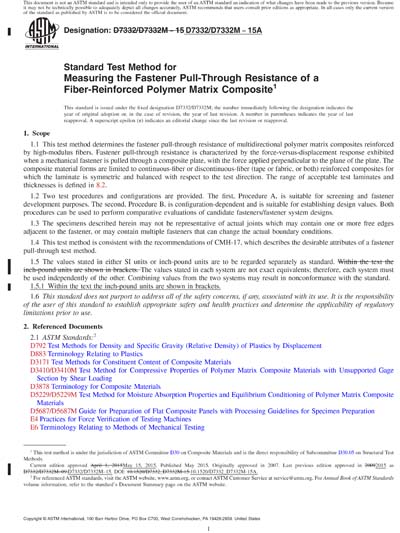ASTM D7332/D7332M-15a Red - Standard Test Method for Measuring the ...