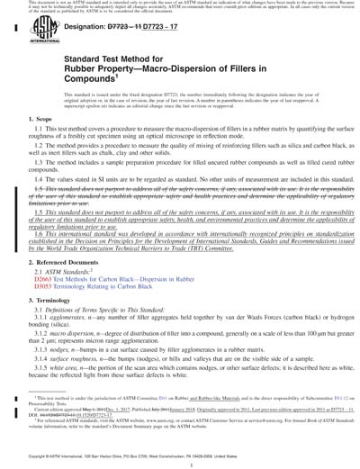 ASTM D7723-17 Red - Standard Test Method for Rubber Property - Macro ...