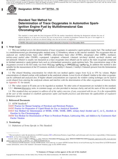 ASTM D7754-16 Red - Standard Test Method for Determination of Trace ...