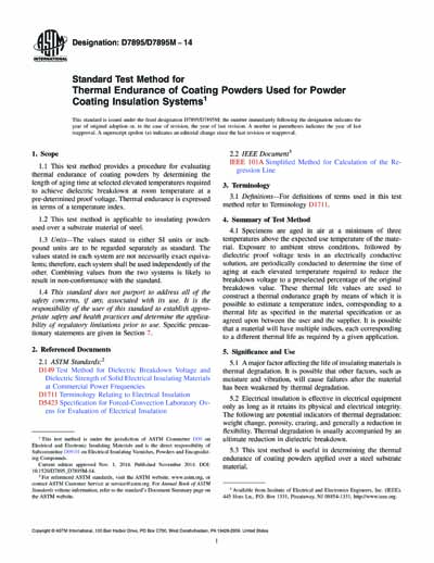 ASTM D7895/D7895M-14 - Standard Test Method for Thermal Endurance of ...