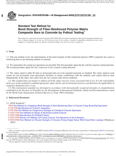 ASTM D7913/D7913M-25 Red - Standard Test Method for Bond Strength of ...