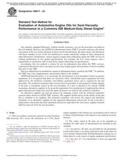 ASTM D8617-25 - Standard Test Method for Evaluation of Automotive ...