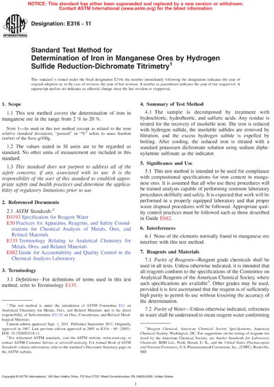 ASTM E316-11 - Standard Test Method for Determination of Iron in ...