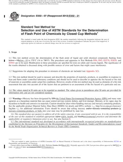 ASTM E502-21 Red - Standard Test Method for Selection and Use of ASTM ...