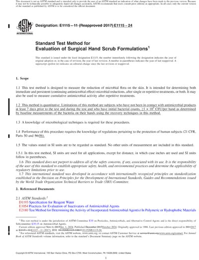 ASTM E1115-24 Red - Standard Test Method for Evaluation of Surgical ...