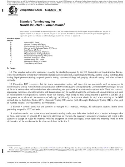 ASTM E1316-18 Red - Standard Terminology for Nondestructive ...