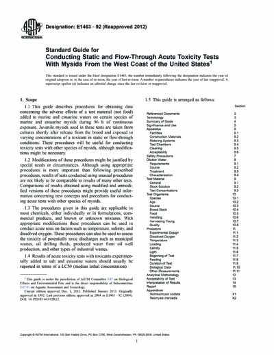 ASTM E1463-92(2012) - Standard Guide for Conducting Static and Flow ...
