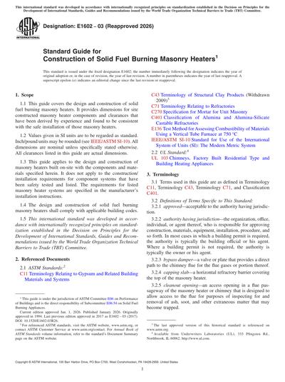 ASTM E1602-03(2026) - Standard Guide for Construction of Solid Fuel ...