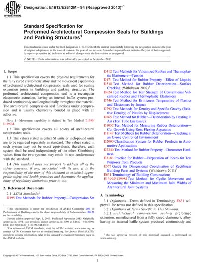 ASTM E1612/E1612M-94(2013)e1 - Standard Specification for Preformed ...