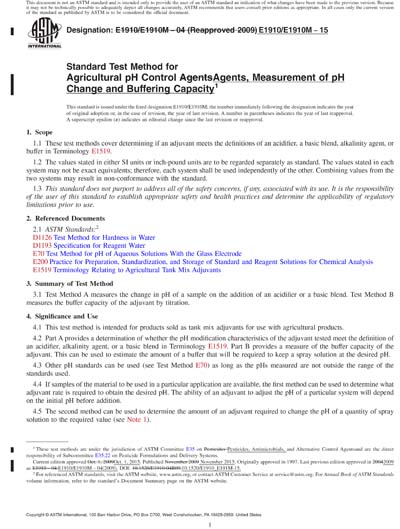 ASTM E1910/E1910M-15 Red - Standard Test Method for Agricultural pH ...