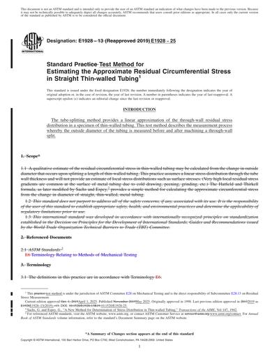 ASTM E1928-25 Red - Standard Test Method for Estimating the Approximate ...