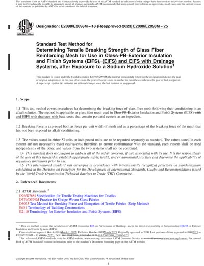 ASTM E2098/E2098M-25 Red - Standard Test Method for Determining Tensile ...