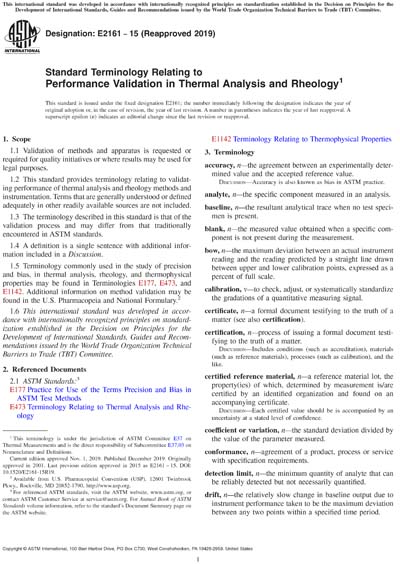 ASTM E2161-15(2019) - Standard Terminology Relating to Performance ...