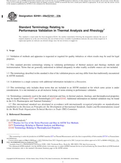 ASTM E2161-23b Red - Standard Terminology Relating to Performance ...