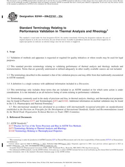 ASTM E2161-23c Red - Standard Terminology Relating to Performance ...