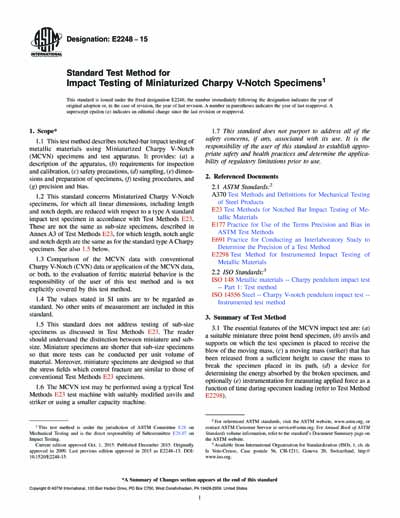 ASTM E2248-15 - Standard Test Method for Impact Testing of Miniaturized ...