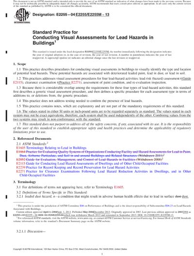ASTM E2255/E2255M-13 Red - Standard Practice for Conducting Visual ...