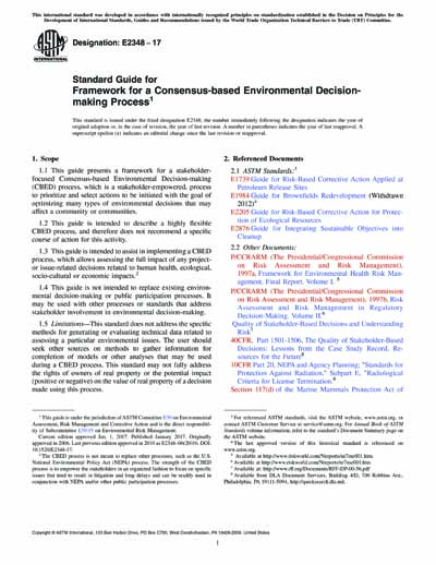 ASTM E2348-17 - Standard Guide for Framework for a Consensus-based ...