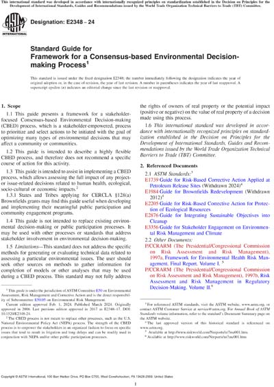 ASTM E2348-24 - Standard Guide for Framework for a Consensus-based ...