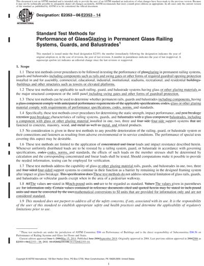 ASTM E2353-14 Red - Standard Test Methods for Performance of Glazing in ...