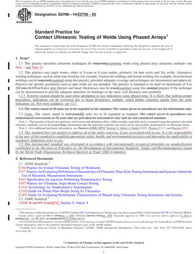ASTM E2700-20 Red - Standard Practice for Contact Ultrasonic Testing of ...