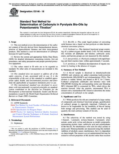 ASTM E3146-18 - Standard Test Method for Determination of Carbonyls in ...