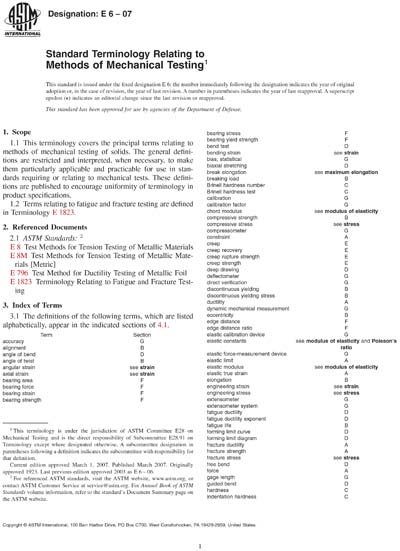 ASTM E6-07a - Standard Terminology Relating to Methods of Mechanical ...