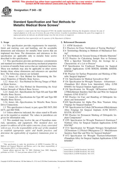 ASTM F543 02 Standard Specification And Test Methods For Metallic ASTM F543 02 Standard Specification And Test Methods For Metallic