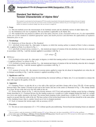 ASTM F779-12 Red - Standard Test Method for Torsion Characteristic of ...