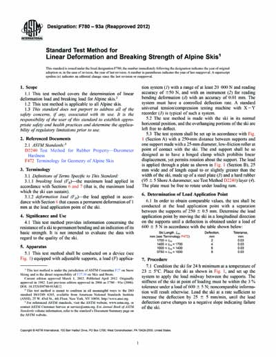 ASTM F780-93a(2012) - Standard Test Method for Linear Deformation and ...