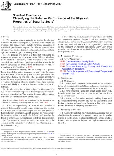 ASTM F1157-04(2010) - Standard Practice for Classifying the Relative ...
