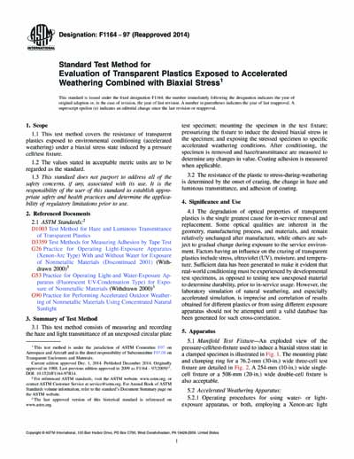 ASTM F1164-97(2014) - Standard Test Method for Evaluation of ...