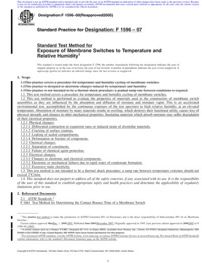 ASTM F1596-07 Red - Standard Test Method for Exposure of Membrane ...