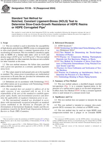 ASTM F2136-18(2024) - Standard Test Method for Notched, Constant ...