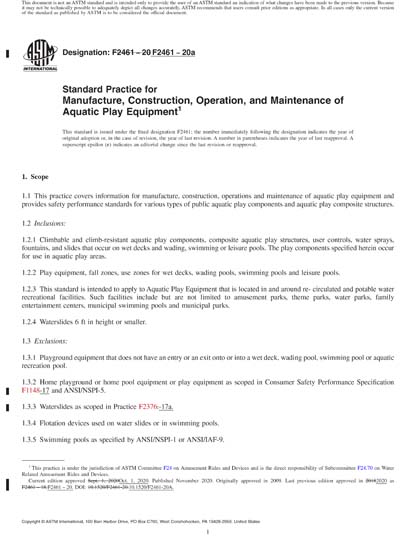ASTM F2461-20a Red - Standard Practice for Manufacture, Construction ...