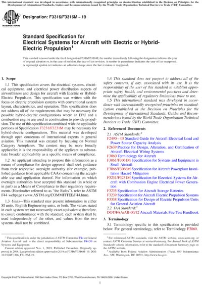 ASTM F3316/F3316M-19 - Standard Specification for Electrical Systems ...