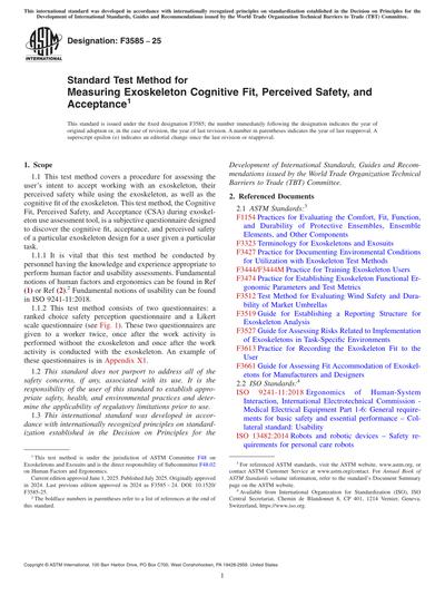 ASTM F3585-25 - Standard Test Method for Measuring Exoskeleton ...