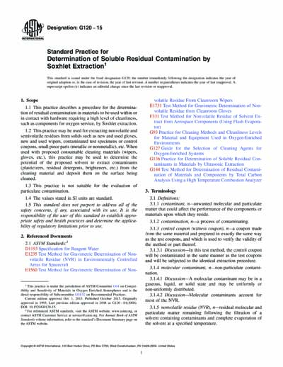 ASTM G120-15 - Standard Practice for Determination of Soluble Residual ...