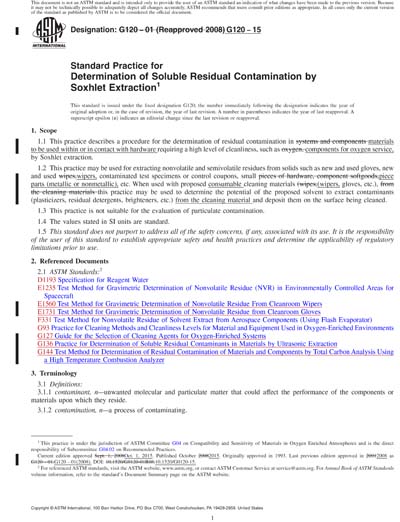 ASTM G120-15 Red - Standard Practice for Determination of Soluble ...