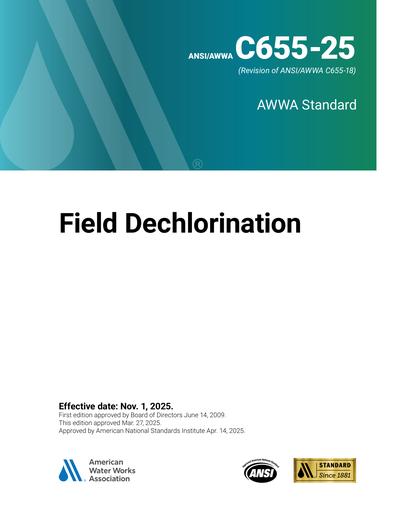 AWWA C655-2025 - Field Dechlorination